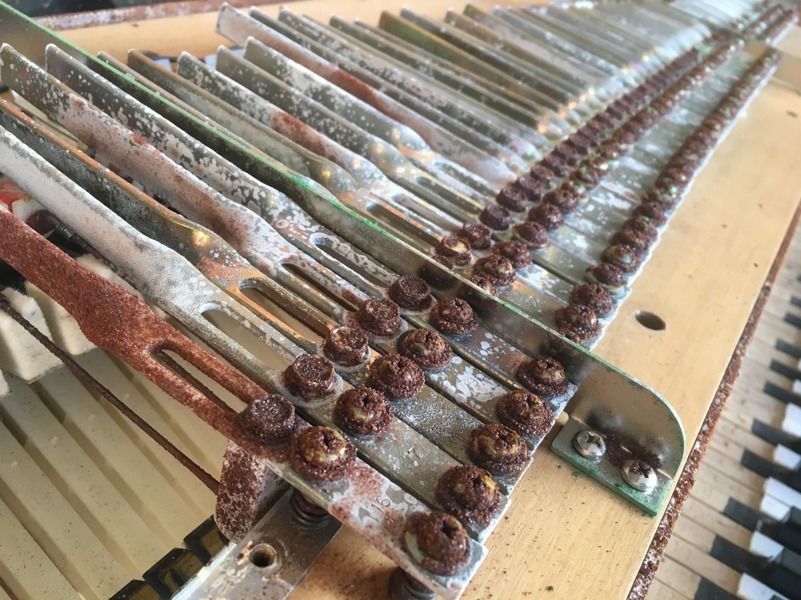 Corroded Rhodes Tonebars – Fender Rhodes LA